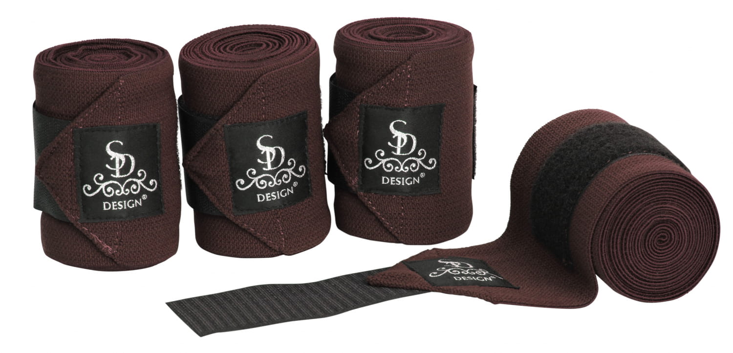 Bandaże elastyczne SD Design "Elastic Bandages" brązowe Horse Tack